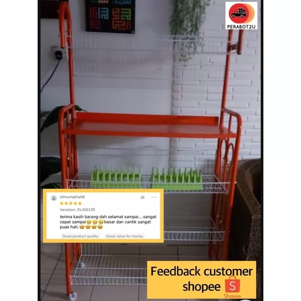 3V rak pinggan/dish rack / rak serbaguna - Perabot2u.com.my