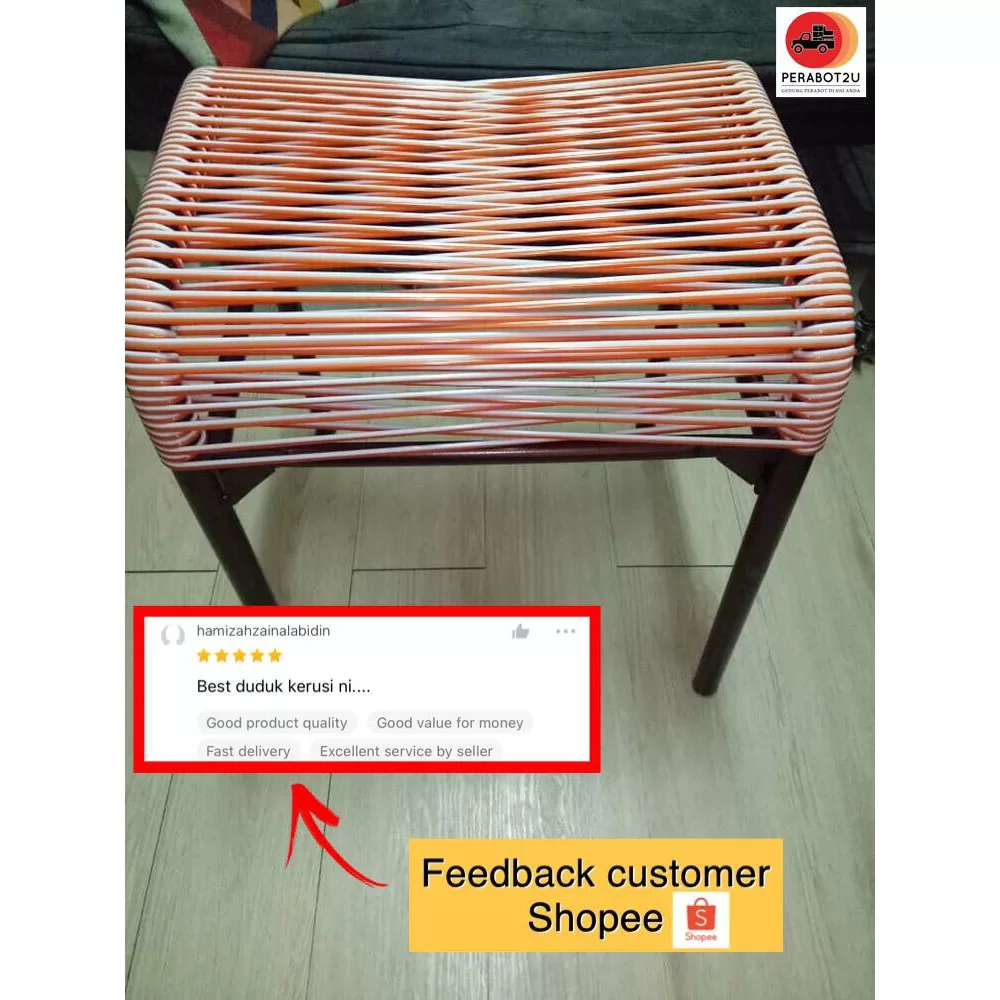 3V Kerusi Tali/ Stool / kerusi petak kecil - Perabot2u.com.my