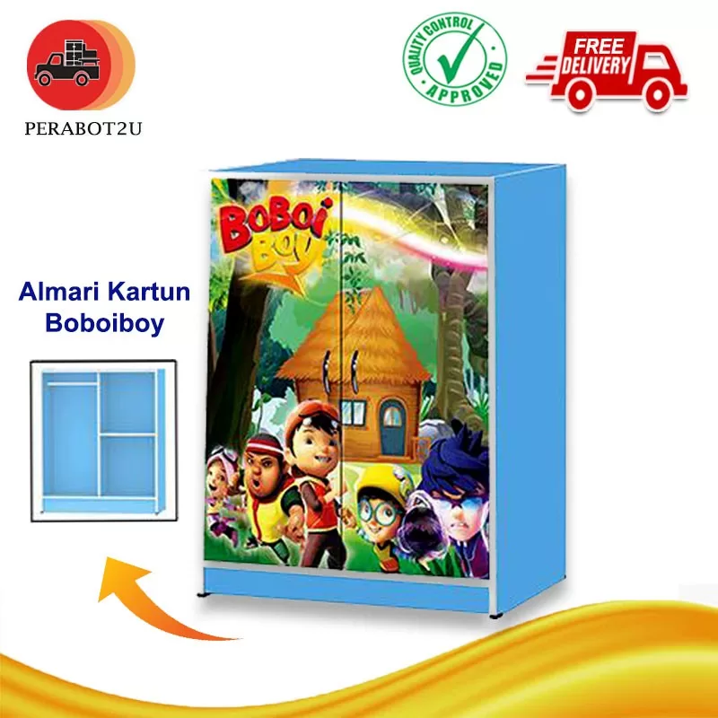 EL Almari Kartun 2 Pintu / 2 Door Cartoon Cabinet - Perabot2u.com.my