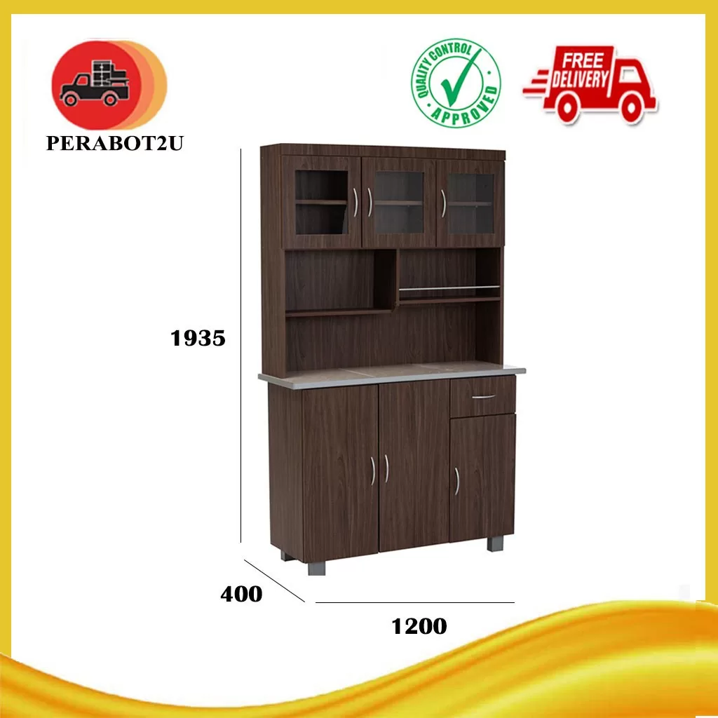 Frey Kitchen Cabinet/ Almari Dapur Tinggi - Perabot2u.com.my